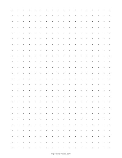 Dot Grid Graph Paper Generator for Bullet Journal